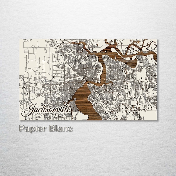 Street Map of Jacksonville Fl - Etsy