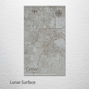 Gilbert, Arizona Street Map | Wood Wall Art | Wood Wall Map | Wood ...