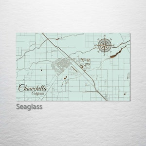 Chowchilla California Street Map: Wood Engraved Wall Art - Etsy