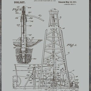 Oil Rig| Wood Wall Decor - Etsy