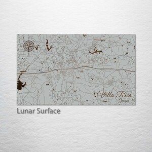 Villa Rica, Georgia Street Map | Wood Engraved Maps, Wall Art| Wood ...