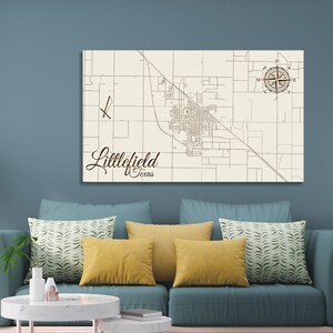 Littlefield, Texas Street Map | Wood Wall Decor | Home Decor | Wood ...