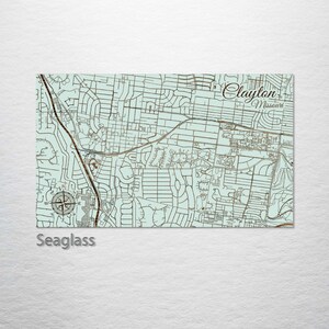 Clayton, Missouri Street Map | Wood Wall Decor | Home Decor | Wood Wall ...