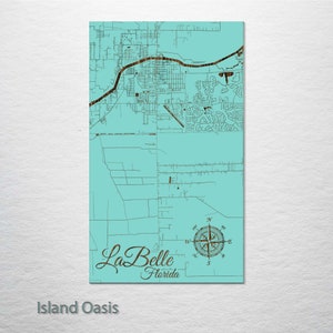 Labelle Florida Street Map: Wood Engraved Wall Art - Etsy