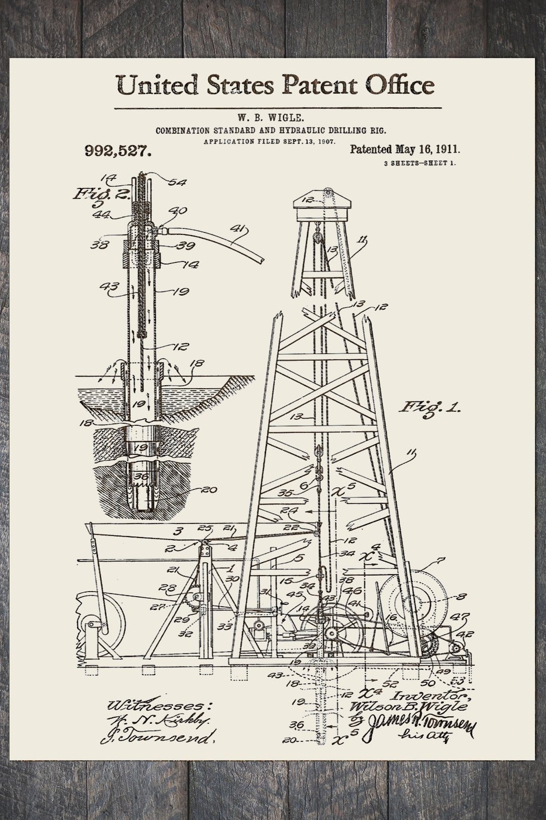 Oil Rig| Wood Wall Decor - Etsy