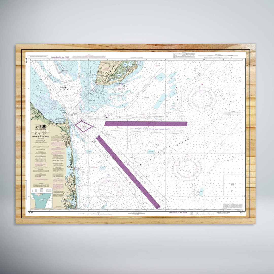 Cape May to Fenwick Island Nautical Map (NOAA) - Etsy