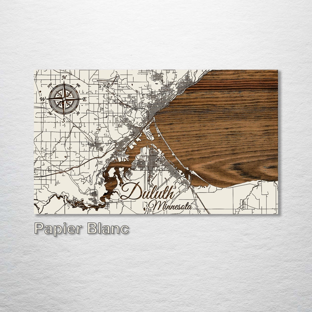 Duluth, Minnesota Street Map | Wood Wall Decor | Home Decor | Wood Wall ...
