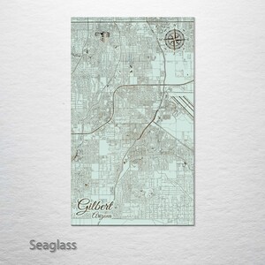 Gilbert, Arizona Street Map | Wood Wall Art | Wood Wall Map | Wood ...