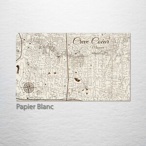 Creve Coeur, Missouri Street Map | Wood Wall Decor | Home Decor | Wood ...