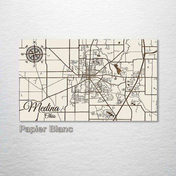 Medina County Ohio Street Map