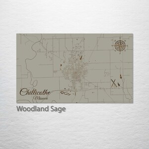Chillicothe, Missouri Wood Engraved Street Map Art - Etsy