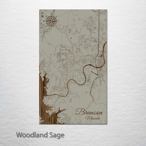 Branson, Missouri Street Map| Wood Wall Decor | Home Decor | Wood Wall ...