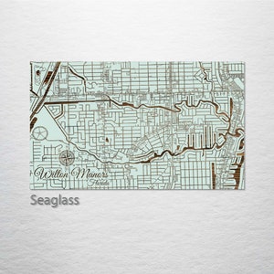 Wilton Manors, Florida Street Map | Wood Engraved Maps | Wall Art| Wood ...