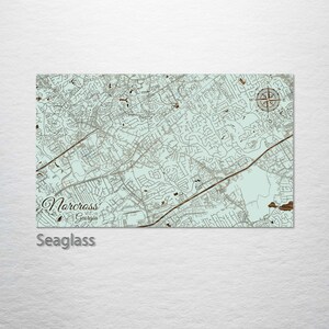 Norcross Georgia Street Map: Wood Engraved Wall Art - Etsy