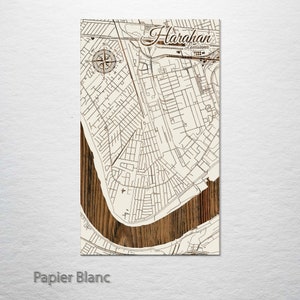 Harahan, Louisiana Street Map| Wood Wall Decor | Home Decor | Wood Wall ...