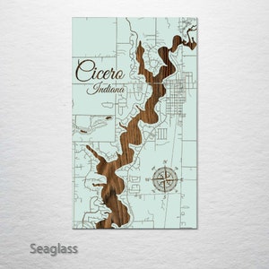 Cicero, Indiana Street Map | Wood Engraved Map | Wall Art| Wood Wall ...