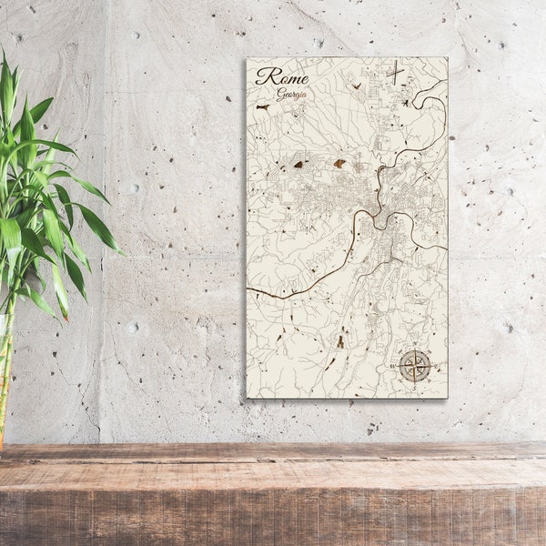 Rome Ga Street Map - Etsy