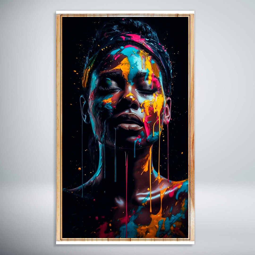 Ethereal Chroma | 3D Elevated Art Prints on Premium Pine Wood | Wall ...