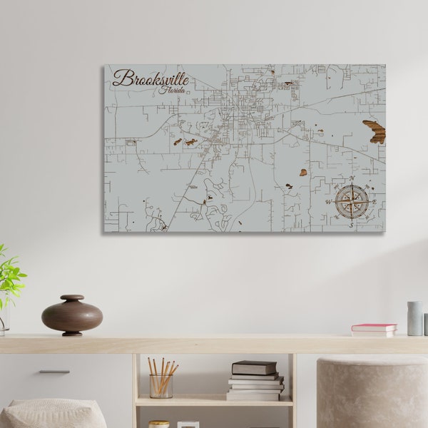 Brooksville Map - Etsy