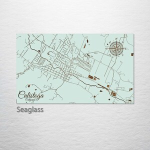 Calistoga City, California Street Map | Detailed Calistoga Map Poster ...