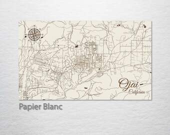 Street Map of Ojai - Etsy