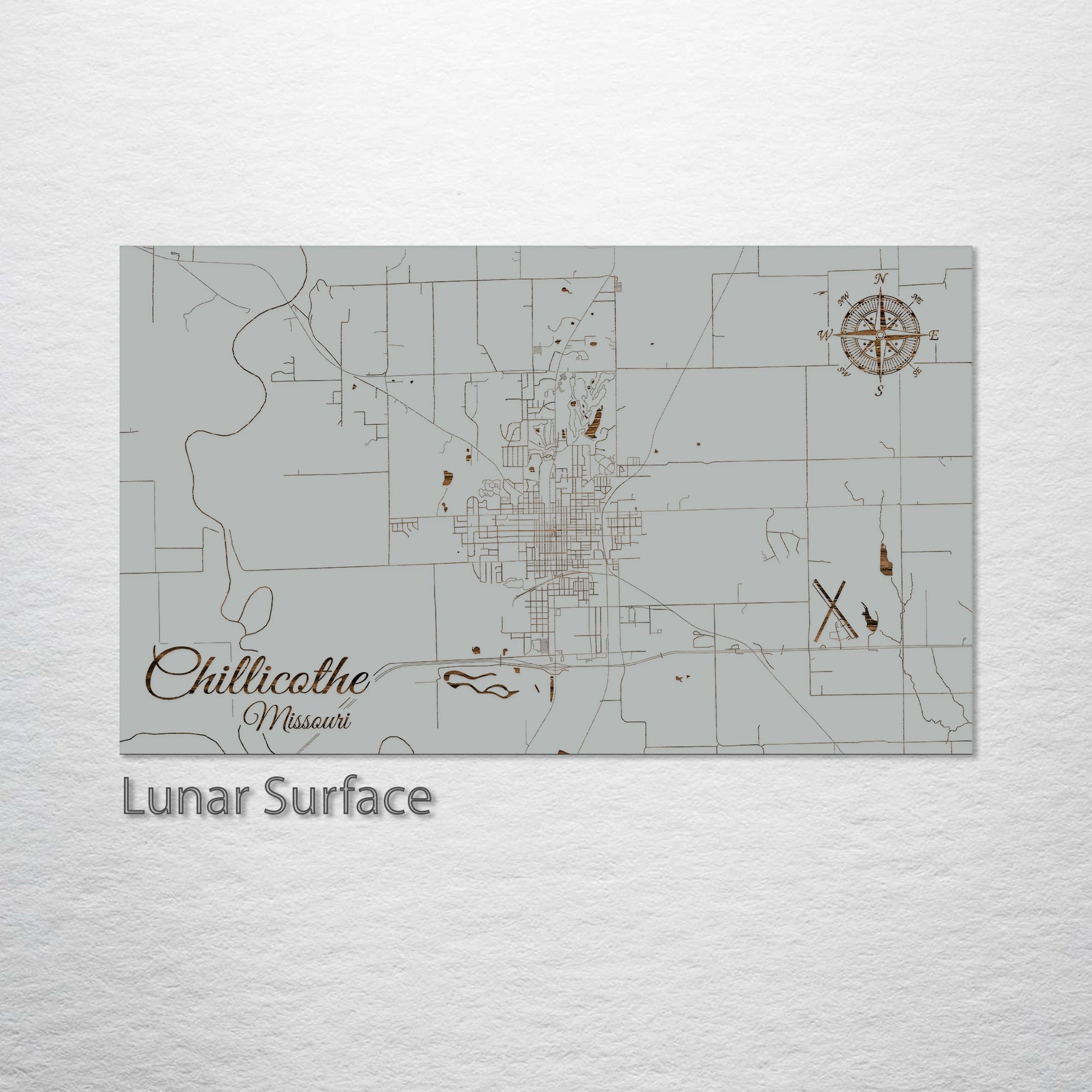 Chillicothe, Missouri Wood Engraved Street Map Art - Etsy