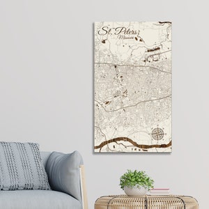 St. Peters, Missouri Street Map | Wood Wall Decor | Home Decor | Wood ...