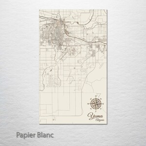 Yuma, Arizona Street Map | Wall Art| Wood Wall Decor | Home Decor ...