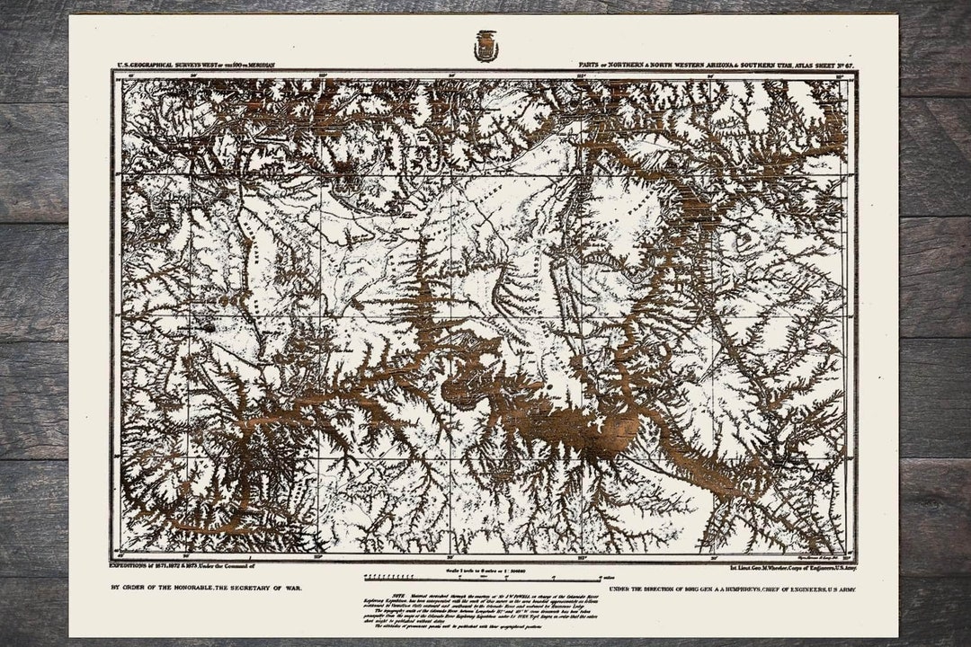 1873 Parts of Northern and North Western Arizona and Southern Utah ...