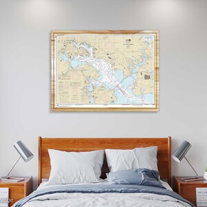 Baltimore Harbor Nautical Map (NOAA) | Nautical Chart | Coastal Wall ...