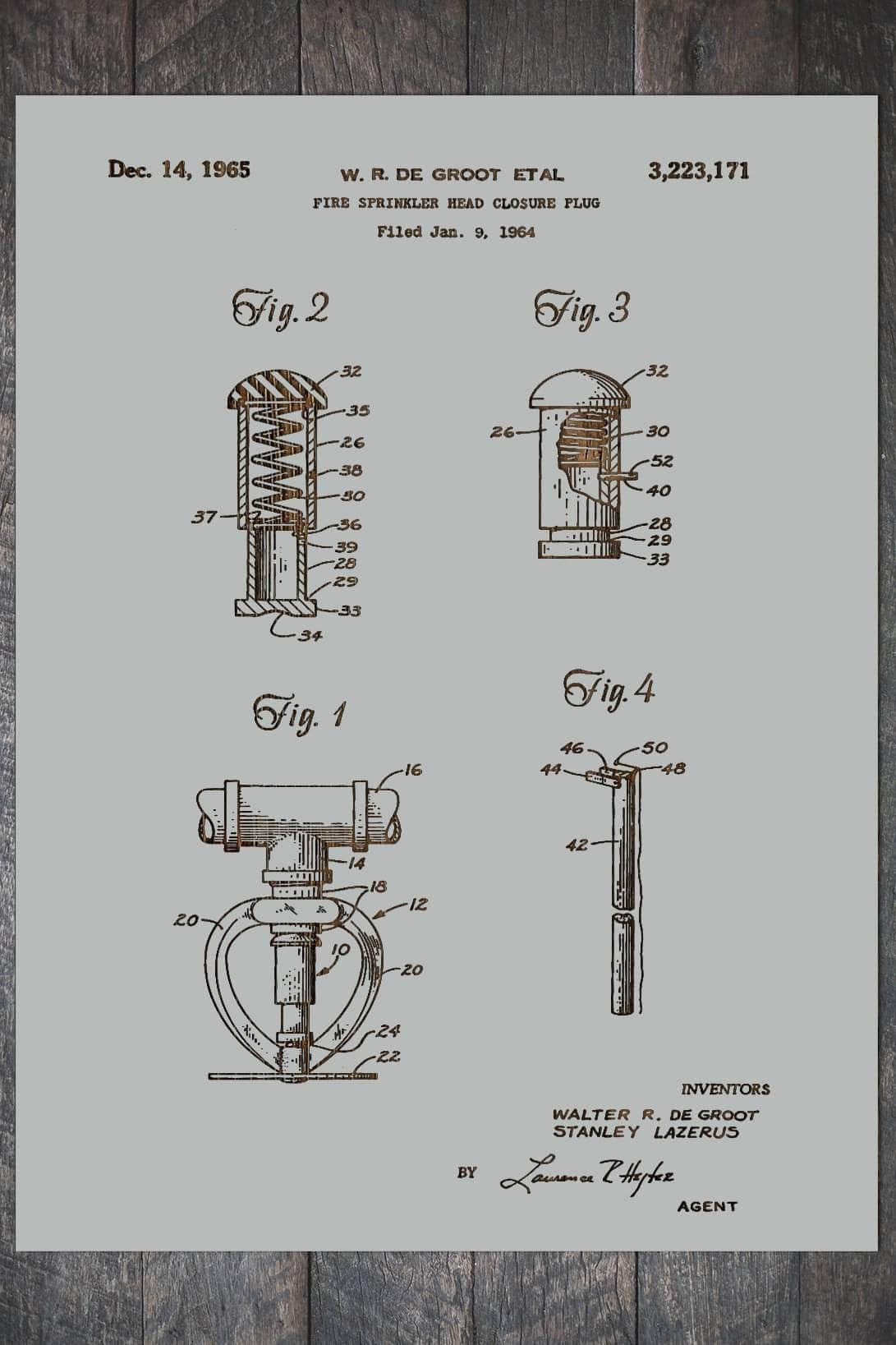 Fire Sprinkler Head Drawing