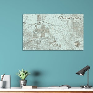 Prescott Valley, Arizona Street Map | Wall Art| Wood Wall Decor | Wood ...