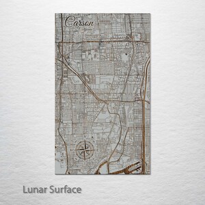Carson, California Street Map | Wood Wall Art | Wood Wall Map | Wood ...