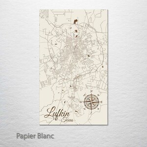 Lufkin, Texas Street Map: Engraved Wood Wall Decor - Etsy