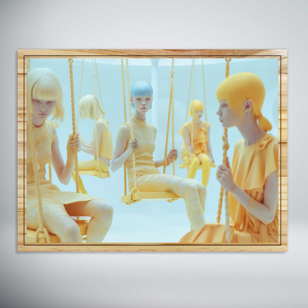 Floating World | 3D Elevated Art Prints on Premium Pine Wood | Wall ...