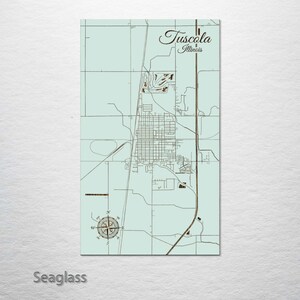 Tuscola, Illinois Street Map | Wood Engraved Maps, Wall Art| Wood Wall ...