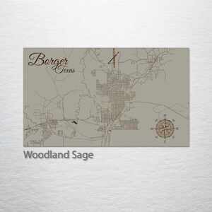Texas: Borger Street Map| Wood Wall Decor - Etsy