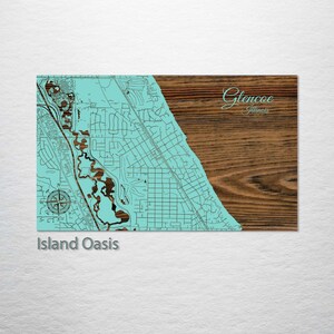 Glencoe, Illinois Street Map | Wood Wall Art | Wood Wall Map | Wood ...