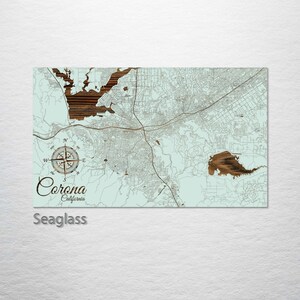 Corona, California Street Map | Wood Wall Art | Wood Wall Map | Wood ...