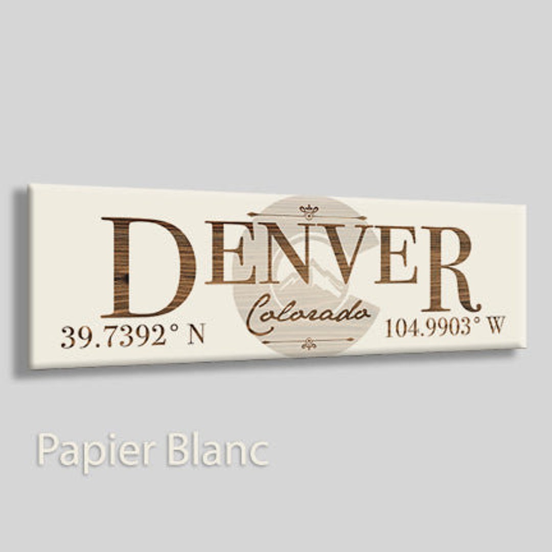 Denver Colorado Wood Wall Decor: Engraved City Emblem Plaque - Etsy