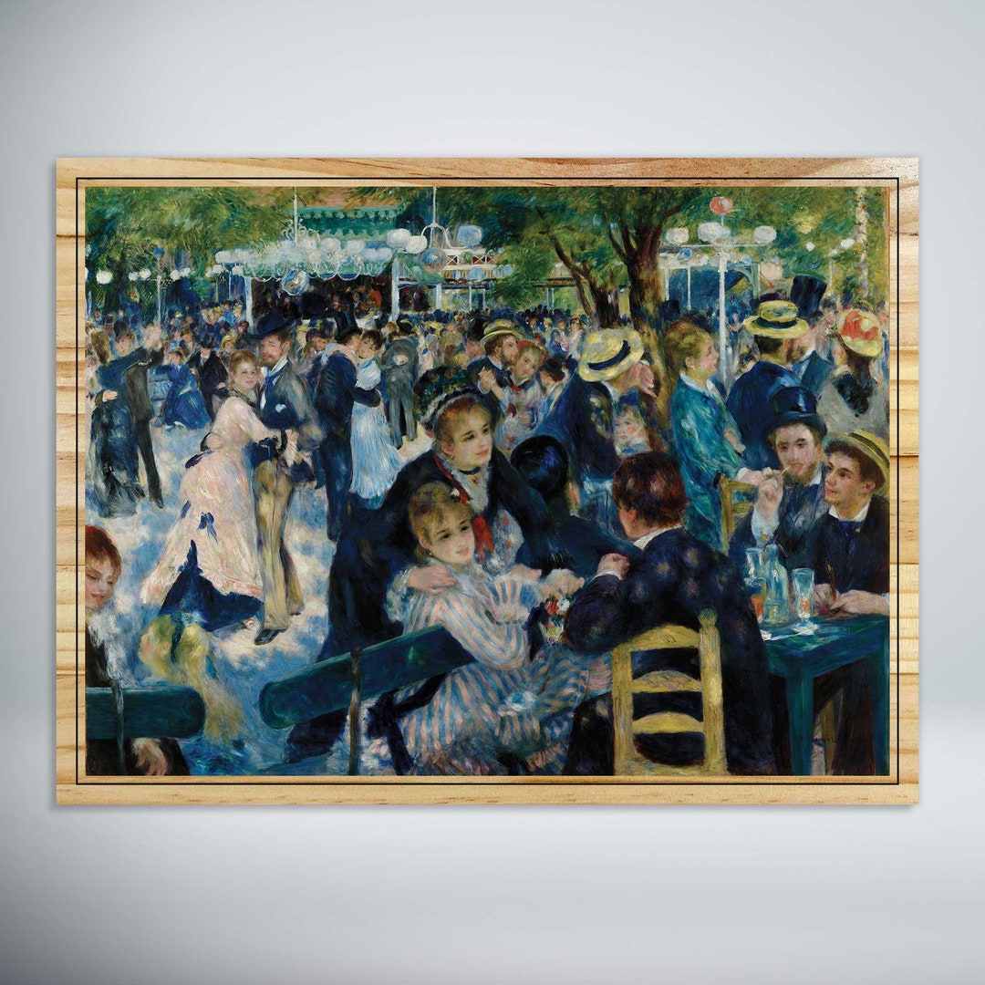 Dance at Le Moulin De La Galette by Pierre-auguste Renoir 3D Elevated ...