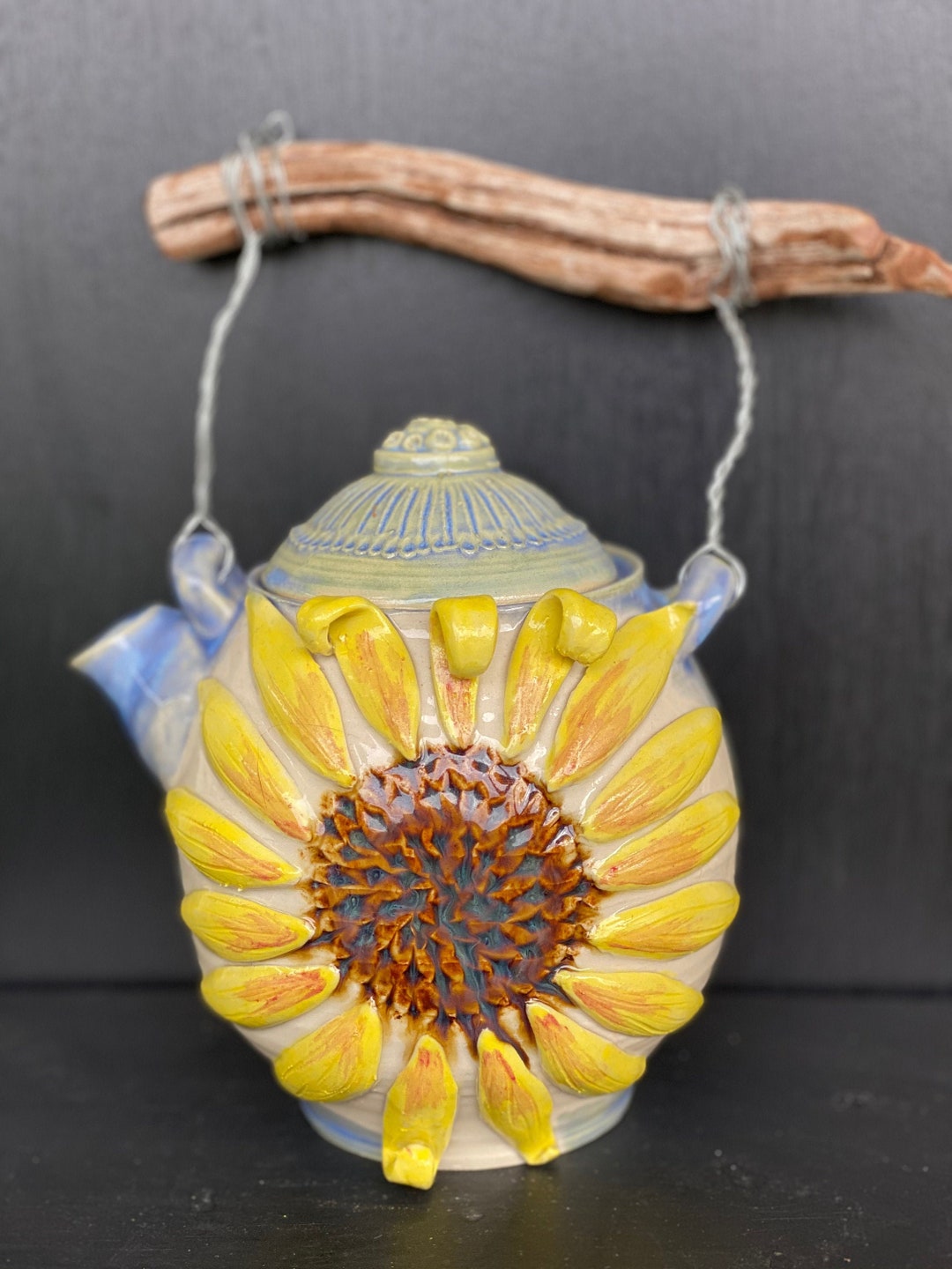 Sunflower Teapot - Etsy