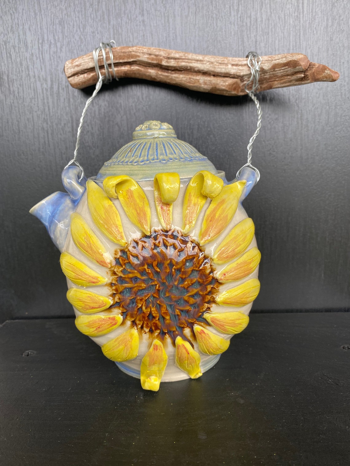 Sunflower Teapot - Etsy