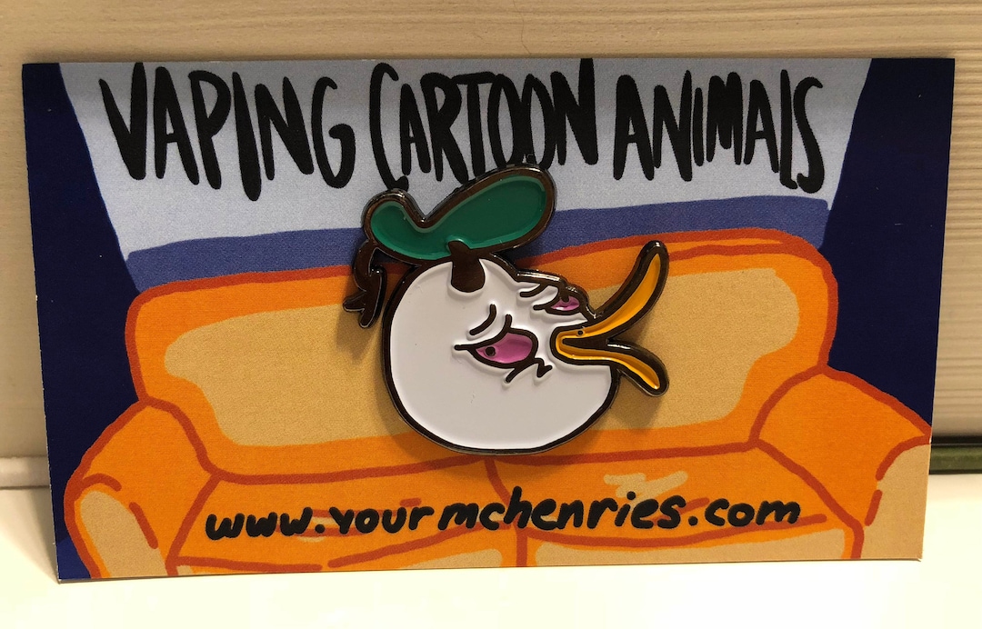 Vaping Duck Enamel Pin - Etsy