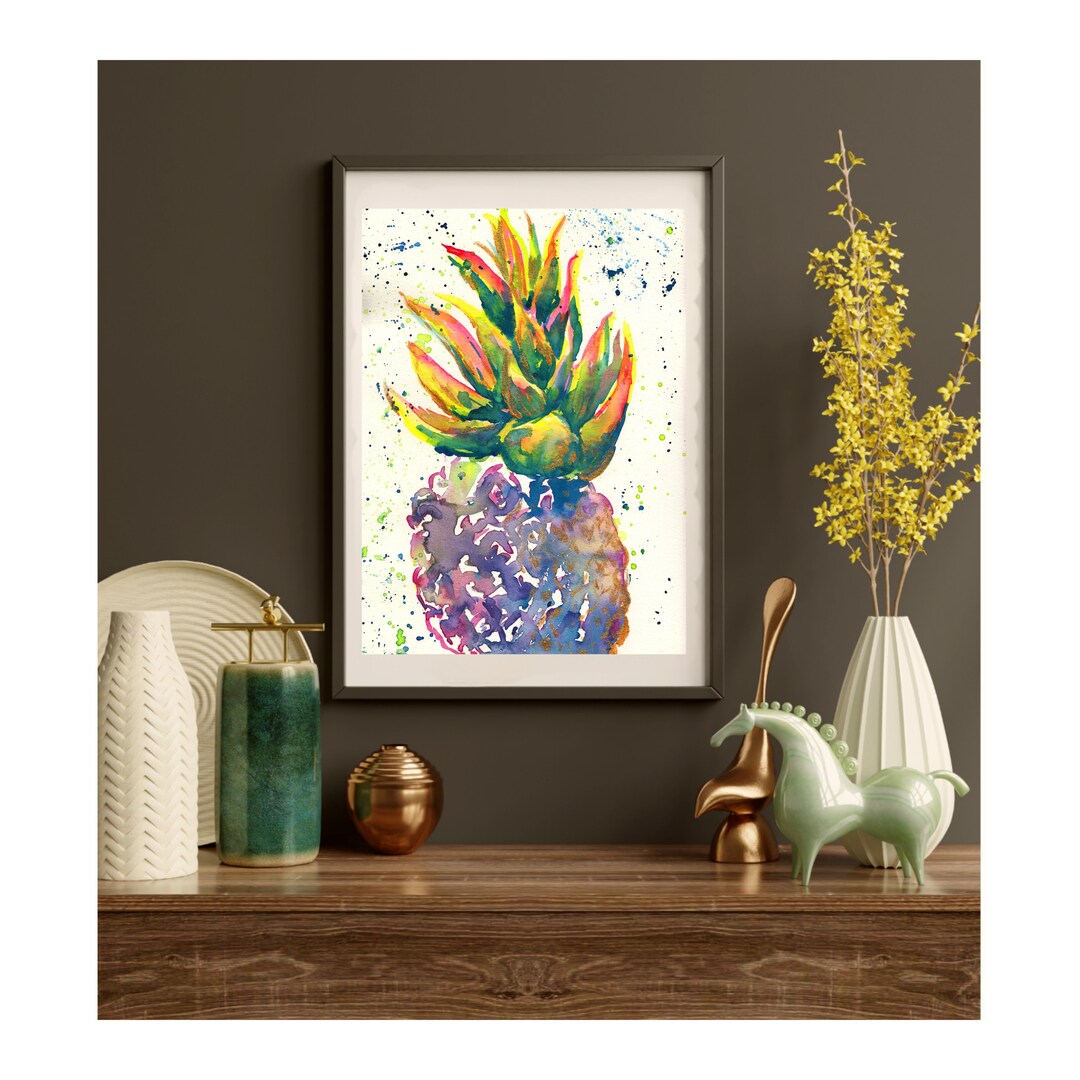 DIGITAL DOWNLOAD; Tropical Pineapple Flavor, Wall Art Print, Printable ...