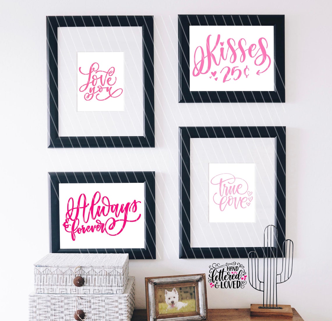 Brush Lettering Tracing Templates Modern Brush Calligraphy Worksheets ...