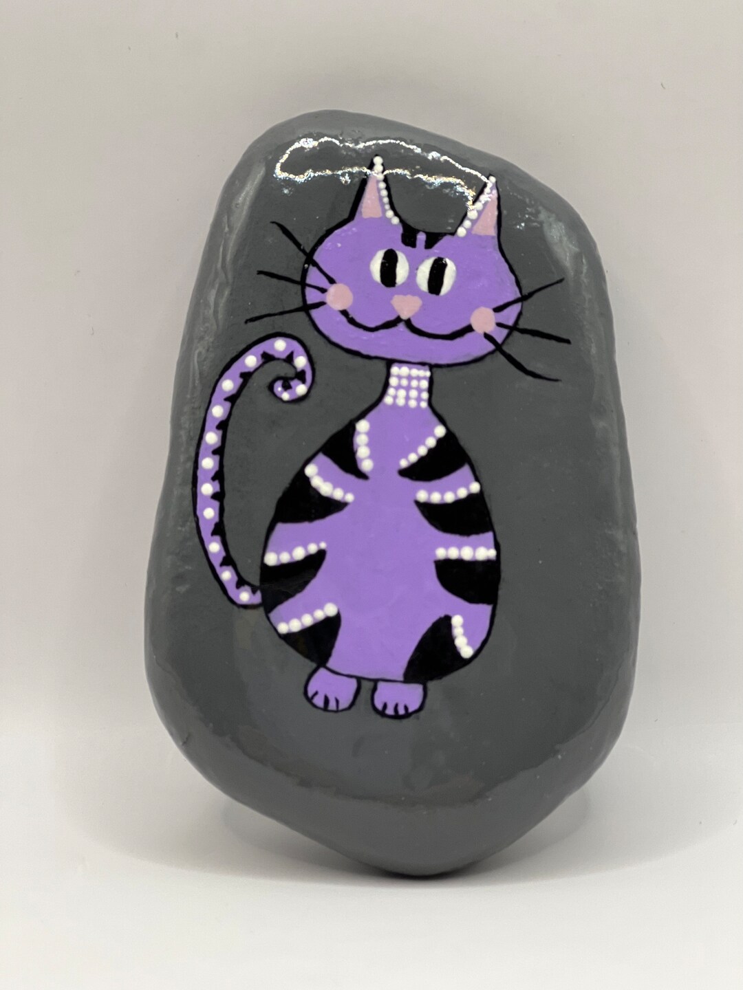 For the Cat Lovers! Hand Painted River Rock - Etsy