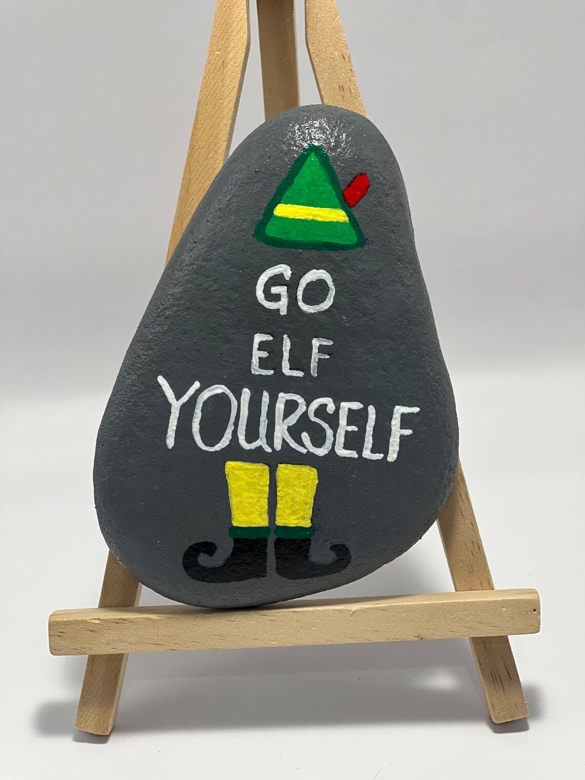 Elf Hand Painted River Rock - Etsy