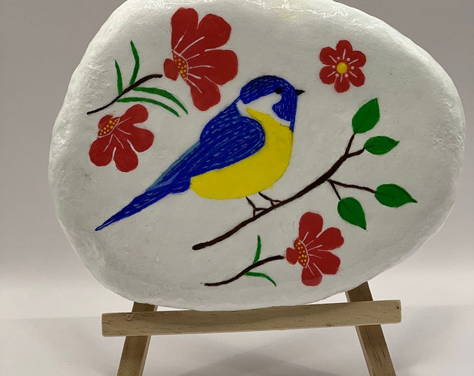 Beautiful Hand Painted Bird Rock - Etsy