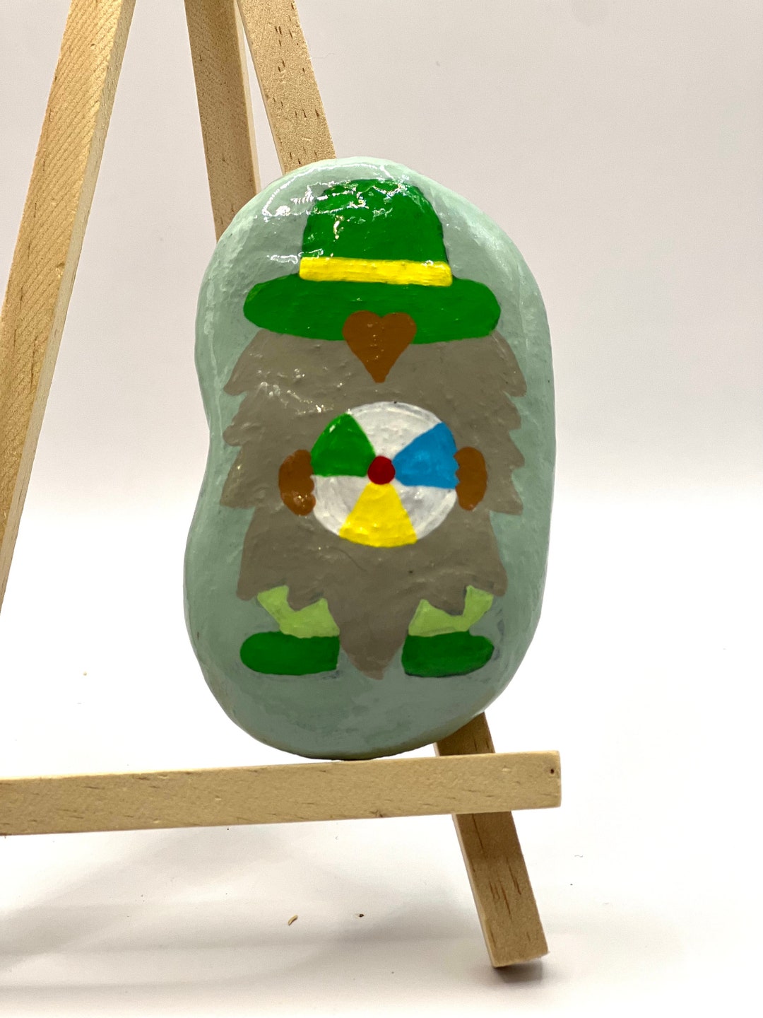 Summer Gnome Hand Painted River Rock - Etsy